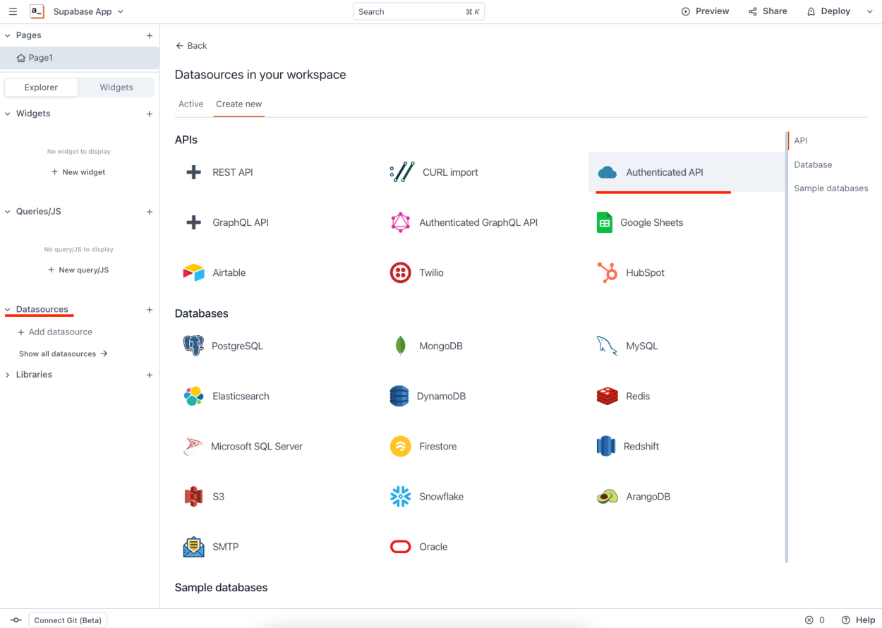 Integrating Supabase with Appsmith Using Oauth2 | Appsmith Community Portal